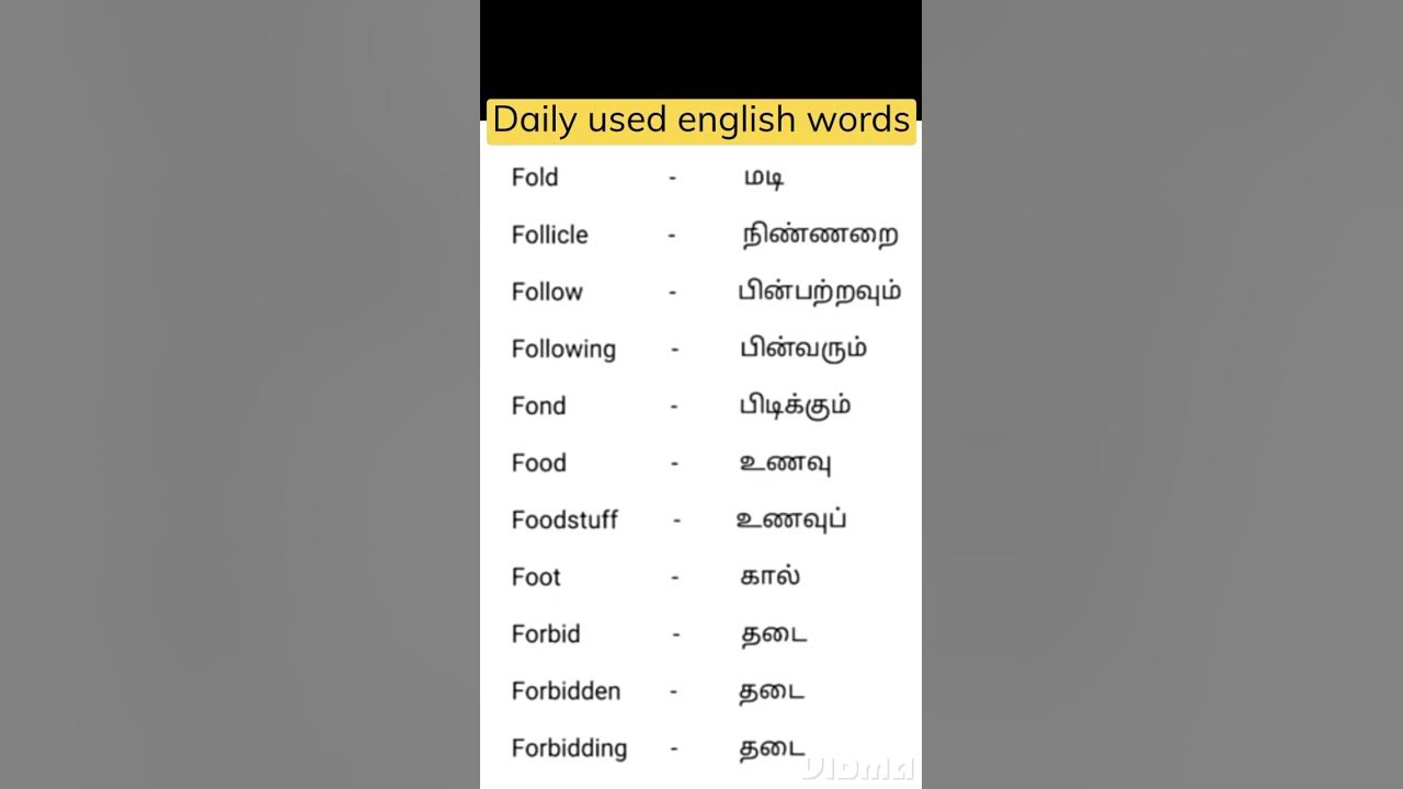Vocabulary Words With Tamil Meaning YouTube vocabulary-words-with-tamil-meaning-youtube
