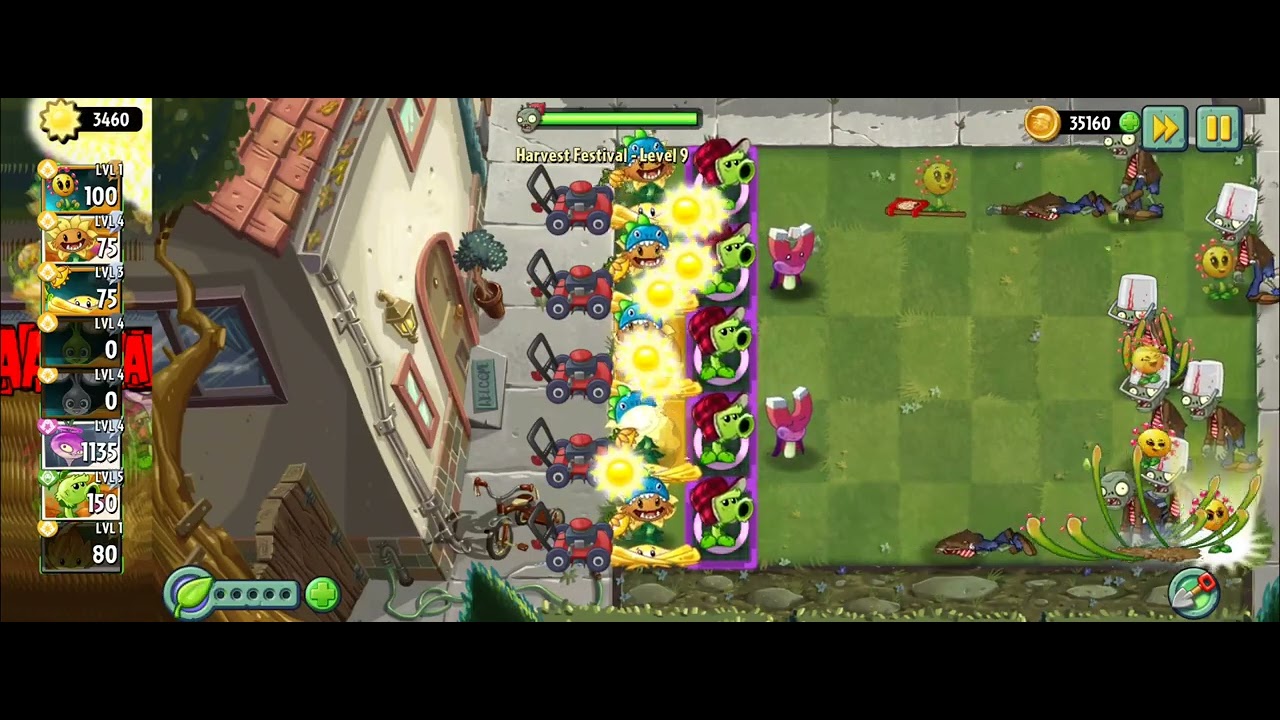 THE END OF THE HARVEST FESTIVAL! Levels 8-15 | PVZ 2 - YouTube