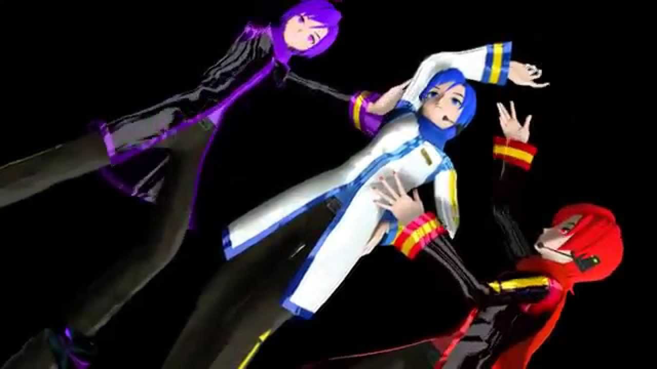 MMD Kaito,Akaito,Taito (Koshitantan) - YouTube