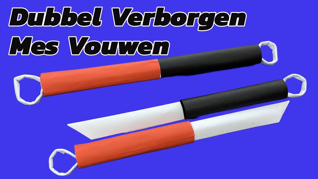 Mes Vouwen GTA 6 | Hoe een dubbel verborgen Mes van Papier te Vouwen ...