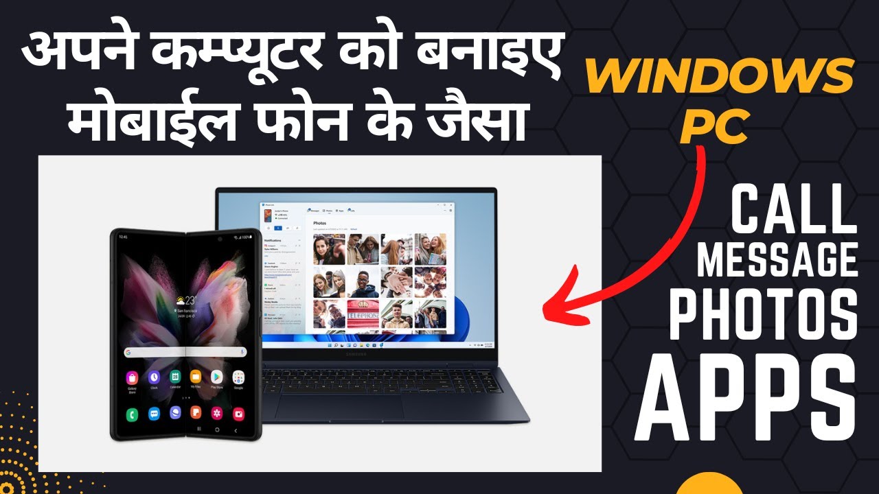 Android Phone Link to Windows 11 PC | Connect Apple iPhone Phone Link ...