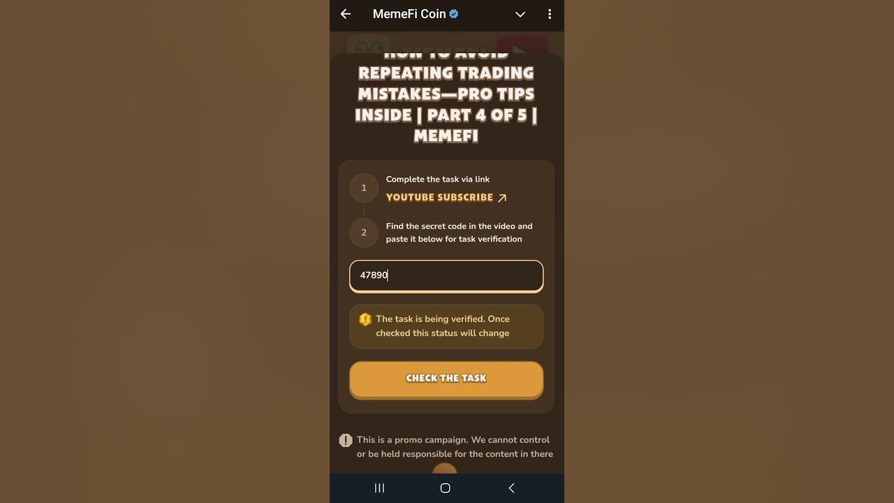 Memefi Code - How to Avoid Repeating Trading Mistakes—Pro Tips Inside | Part 4 of 5 | #crypto ...