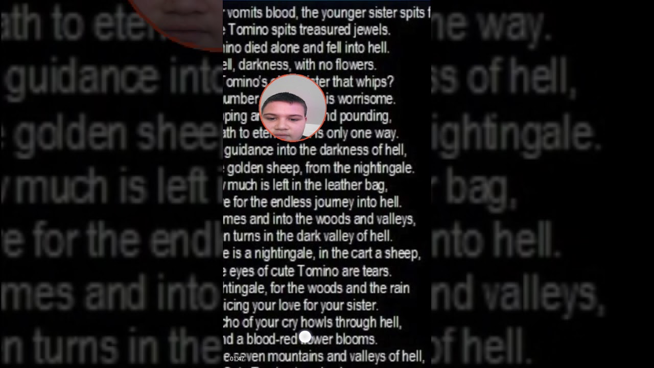 READING THE TOMINO'S HELL POEM (VERY CREEPY) - YouTube