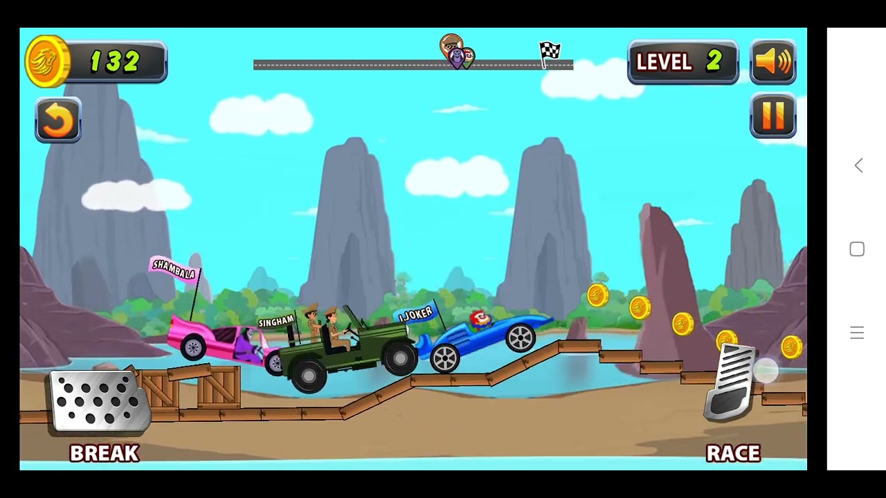 Little Singham Car Race .Little siNewngham Game - YouTube