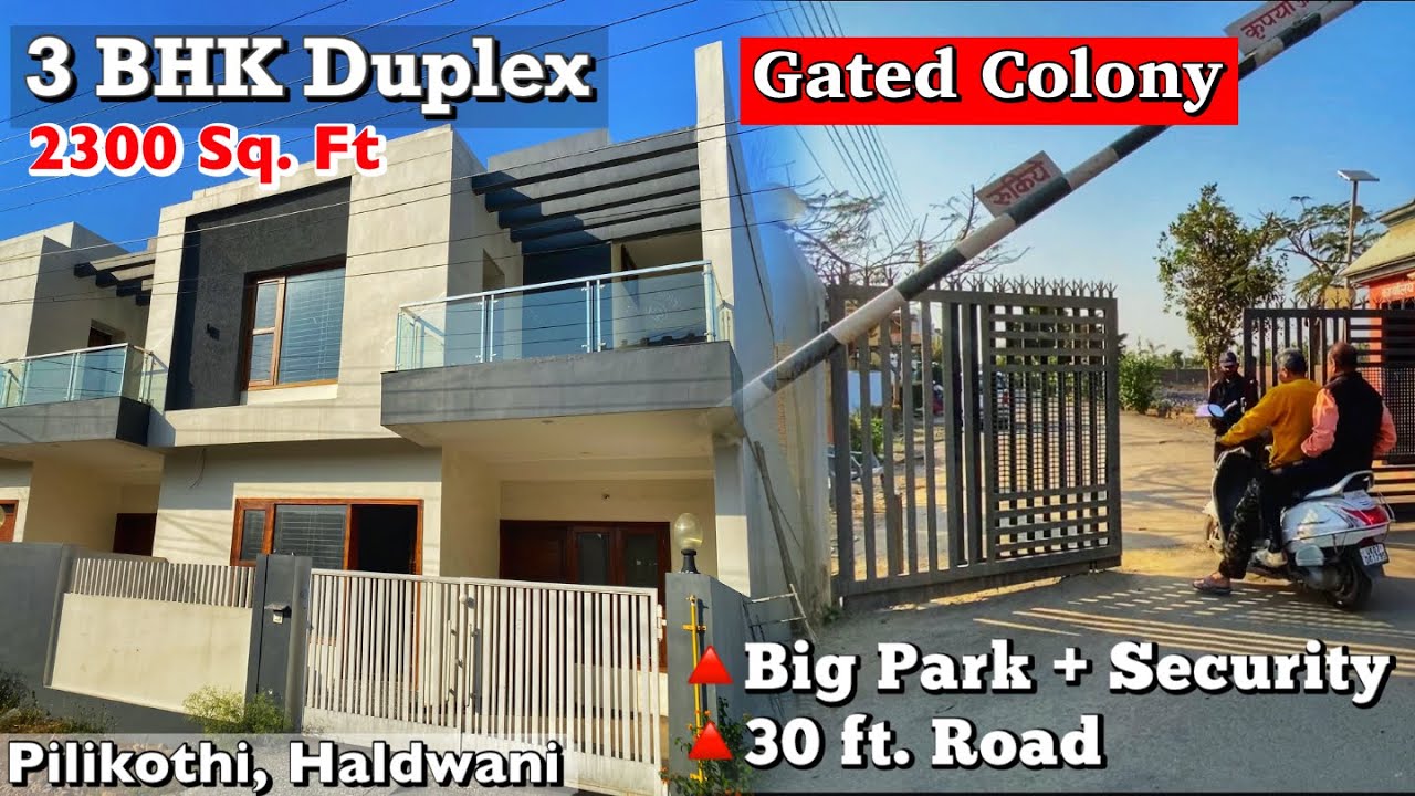 3 BHK Duplex in Ganpati Vihar, Pilikothi HALDWANI🏡2300 Sq. Ft + 30 ft ...