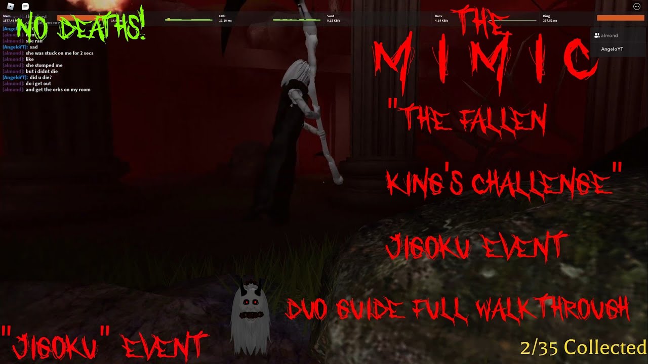 The Mimic Jigoku "Fallen King's Challenge" Duo GUIDE | Halloween Event ...