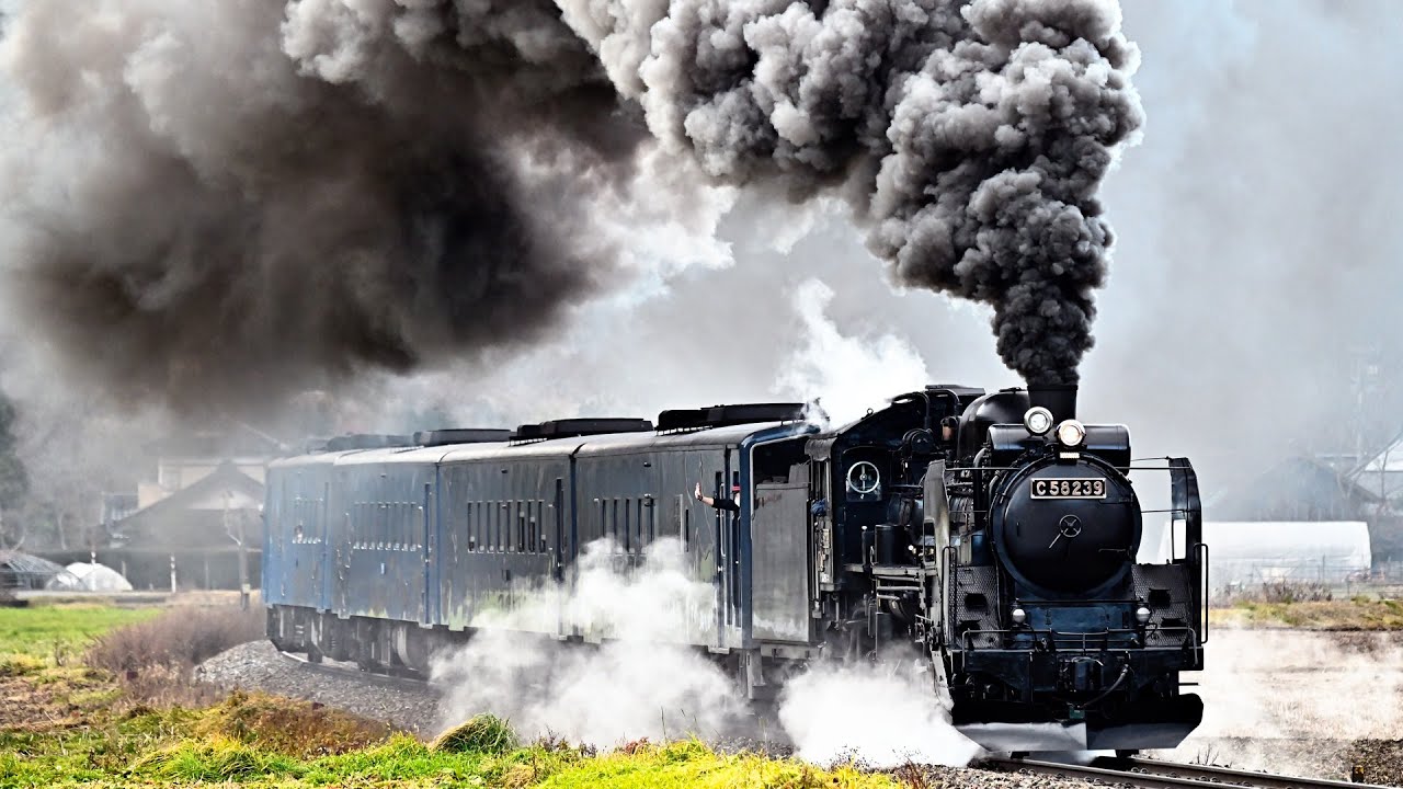 【C58 239】初冬のSL銀河【釜石線】JR East Kamaishi Line SL Ginga early winter JNR Class C58 - YouTube