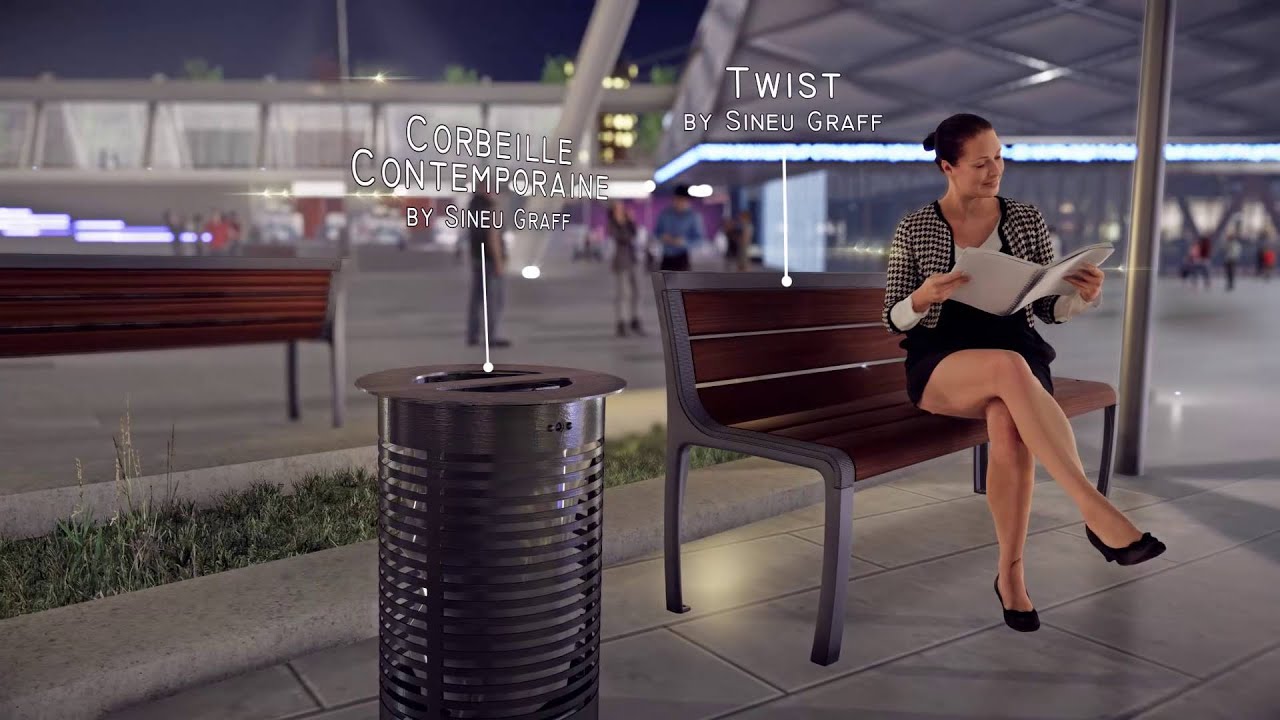 Le mobilier urbain Sineu Graff dans Astainable, le démonstrateur de la ...