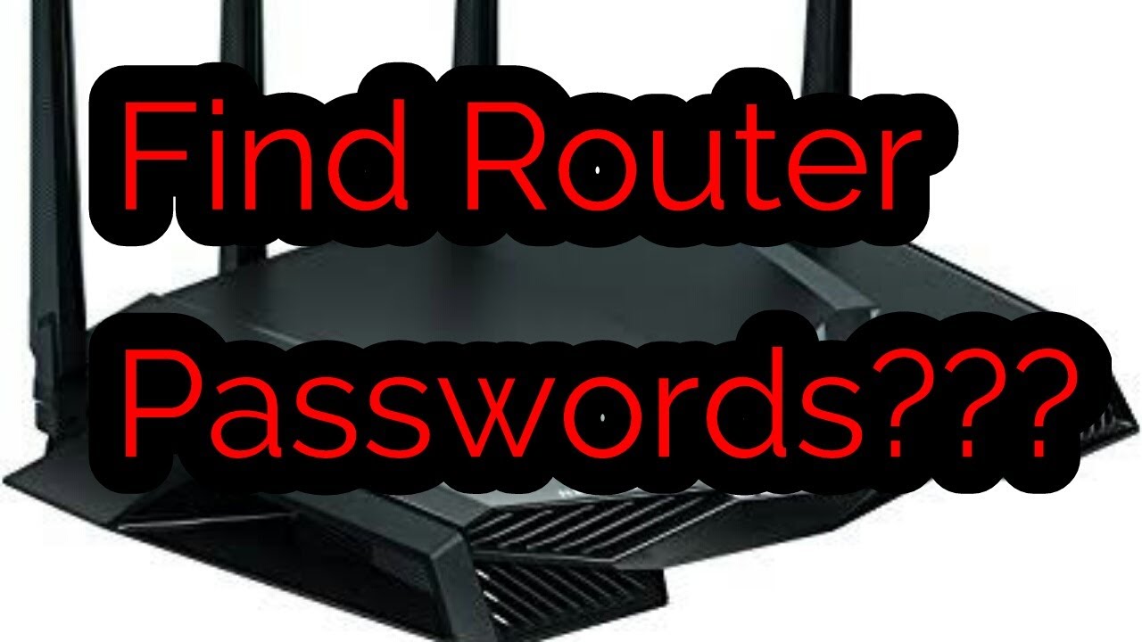 Find Router Passwords ??? - YouTube
