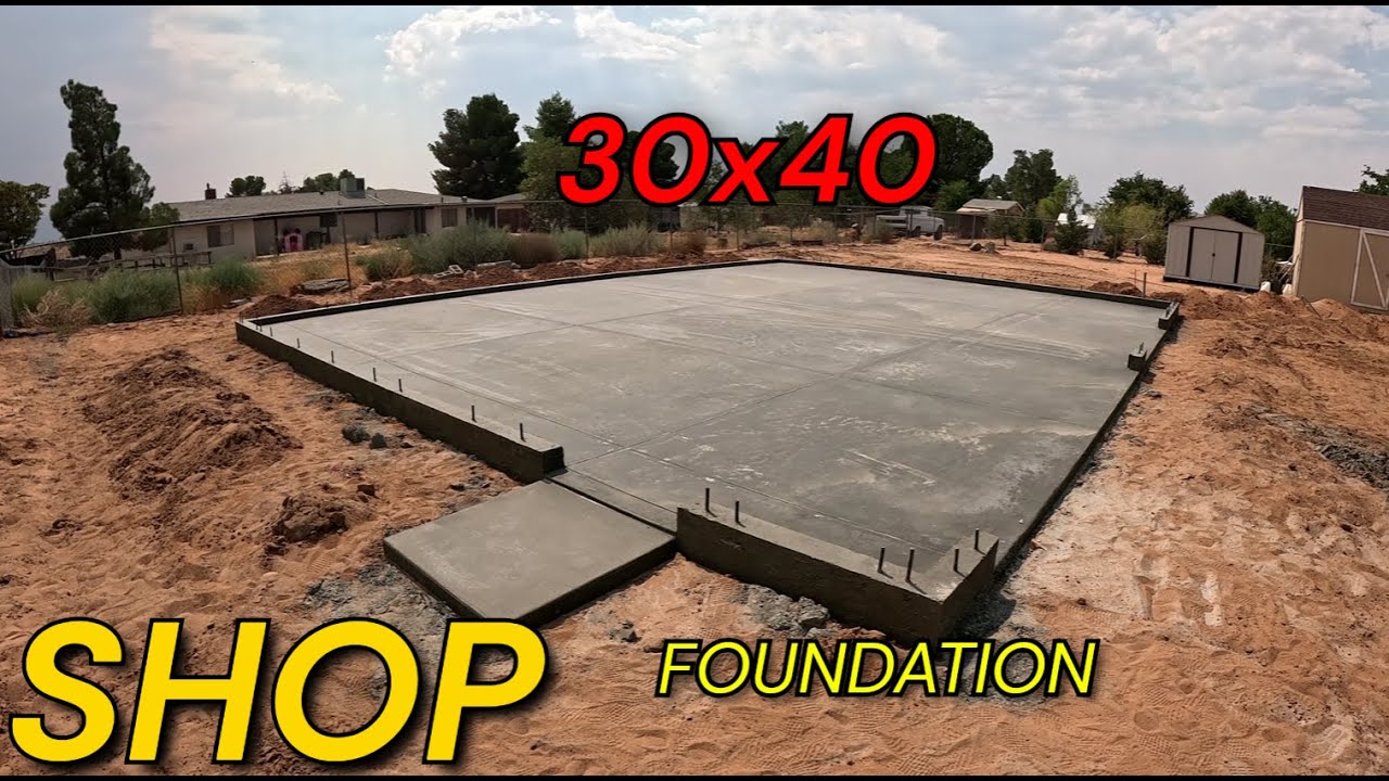 30x40 Shop Build | PART 2 (Foundation) - YouTube