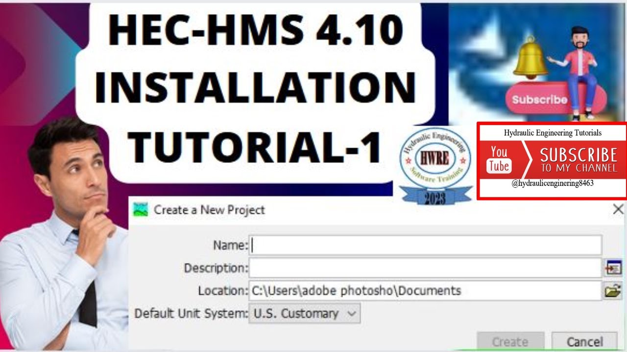HOW TO install HEC-HMS 4.10 tutorial-1.?@hydraulicengineering8463 - YouTube