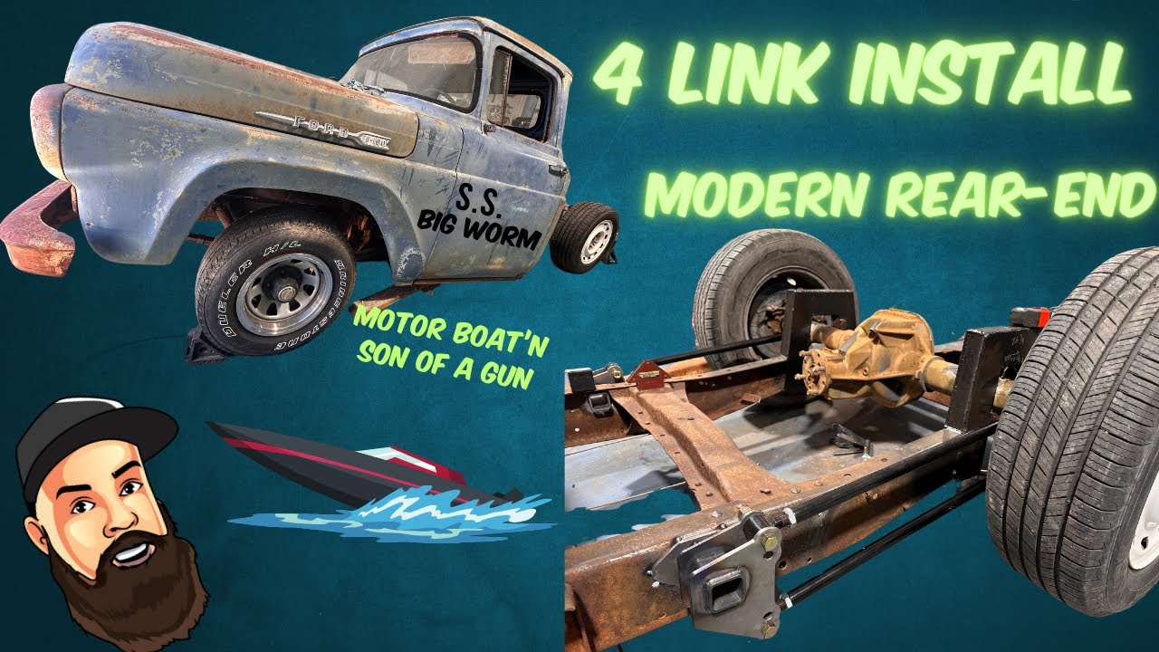 Ford f100 gets a modern rear end: Disk brakes and 4 link suspension ...