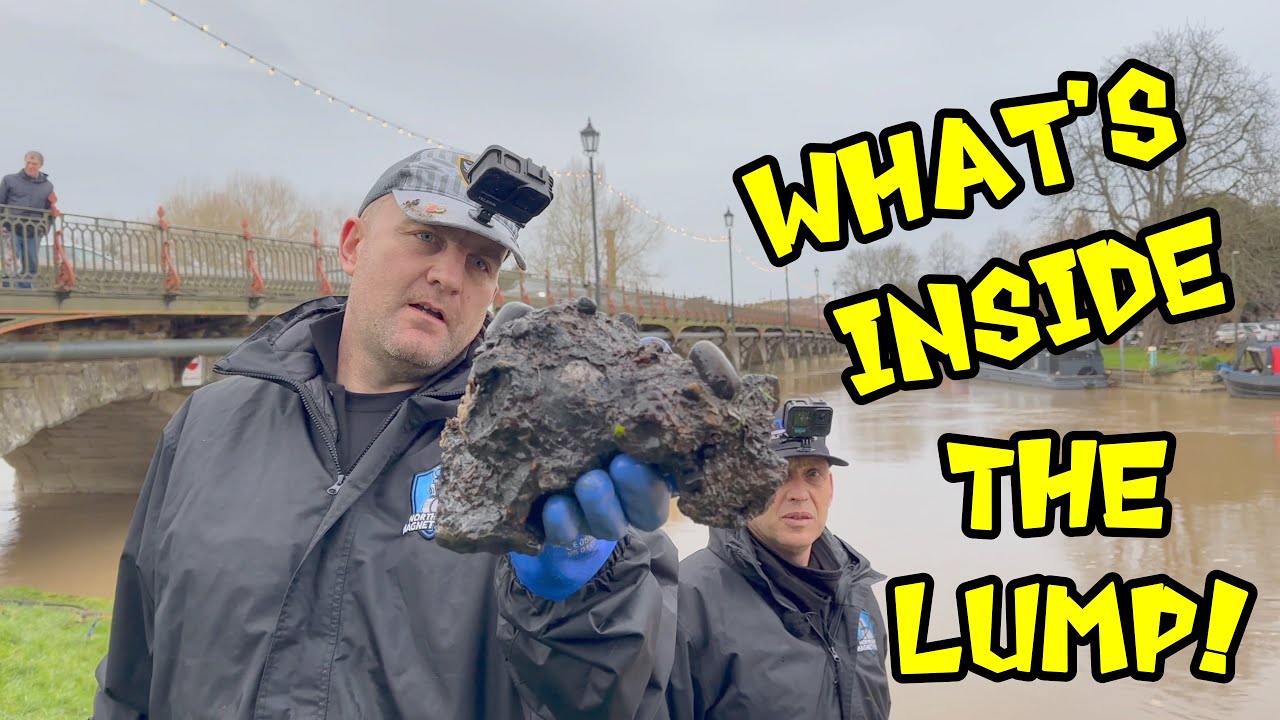 WHATS INSIDE the MYSTERIOUS LUMP? Magnet Fishing #344 - YouTube