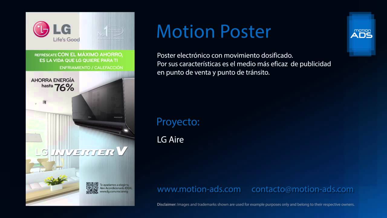LG Aire Motion Poster by Motion ADS - YouTube