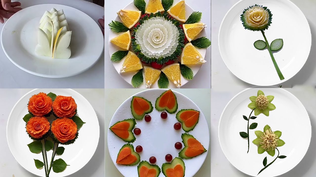 Top Chefs Teach You About Exquisite Plating【Jun's Food Carving】 - YouTube