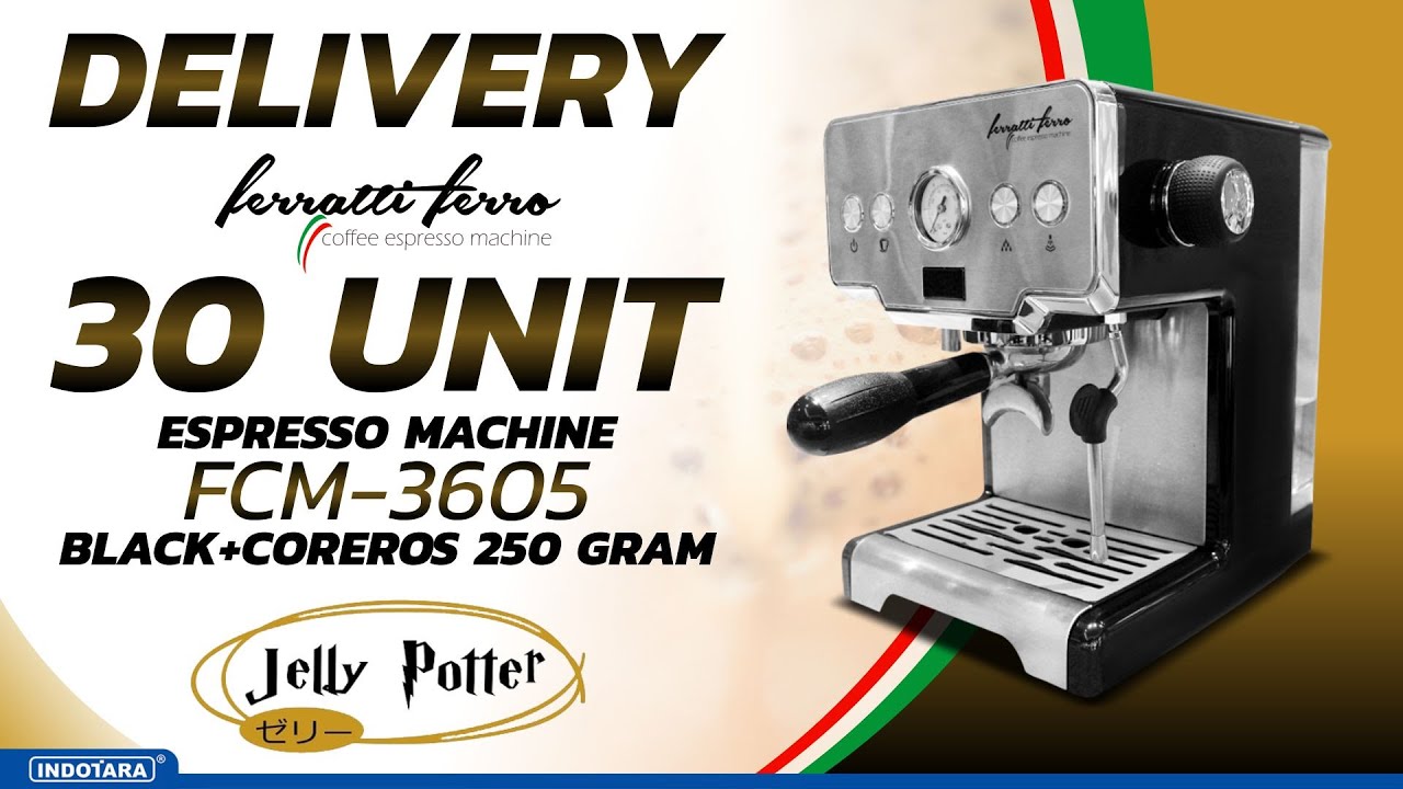 PENGIRIMAN 30 UNIT MESIN KOPI FCM-3605 KE JELLY POTTER - YouTube