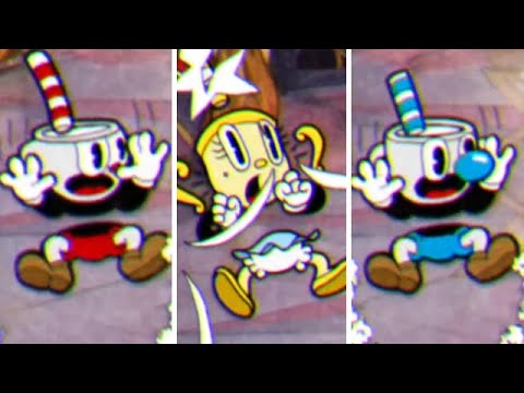 Cuphead DLC - All Characters Getting Hit Animations - YouTube