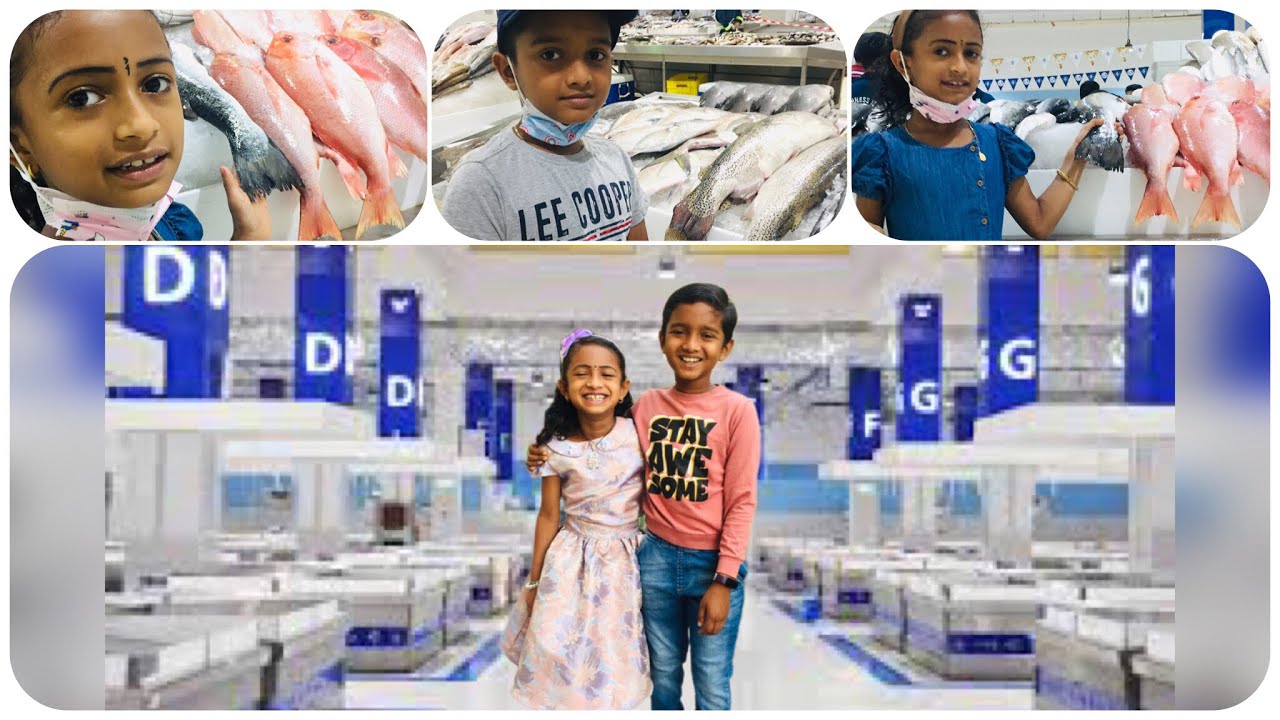 Waterfront Fish Market in Dubai | Fish Market full tour | Kupoos Kids ...