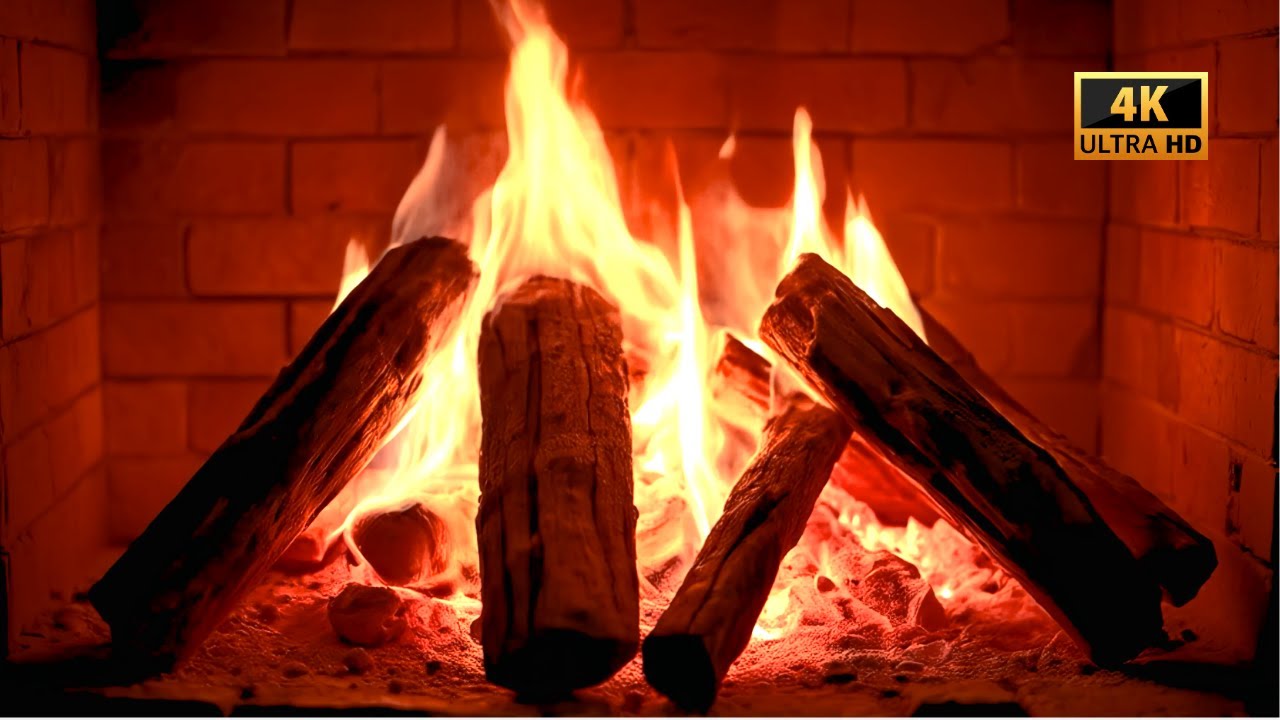 🎶 Fireplace Burning Sound Effect - Warm Crackling Fire ASMR for Sleep ...