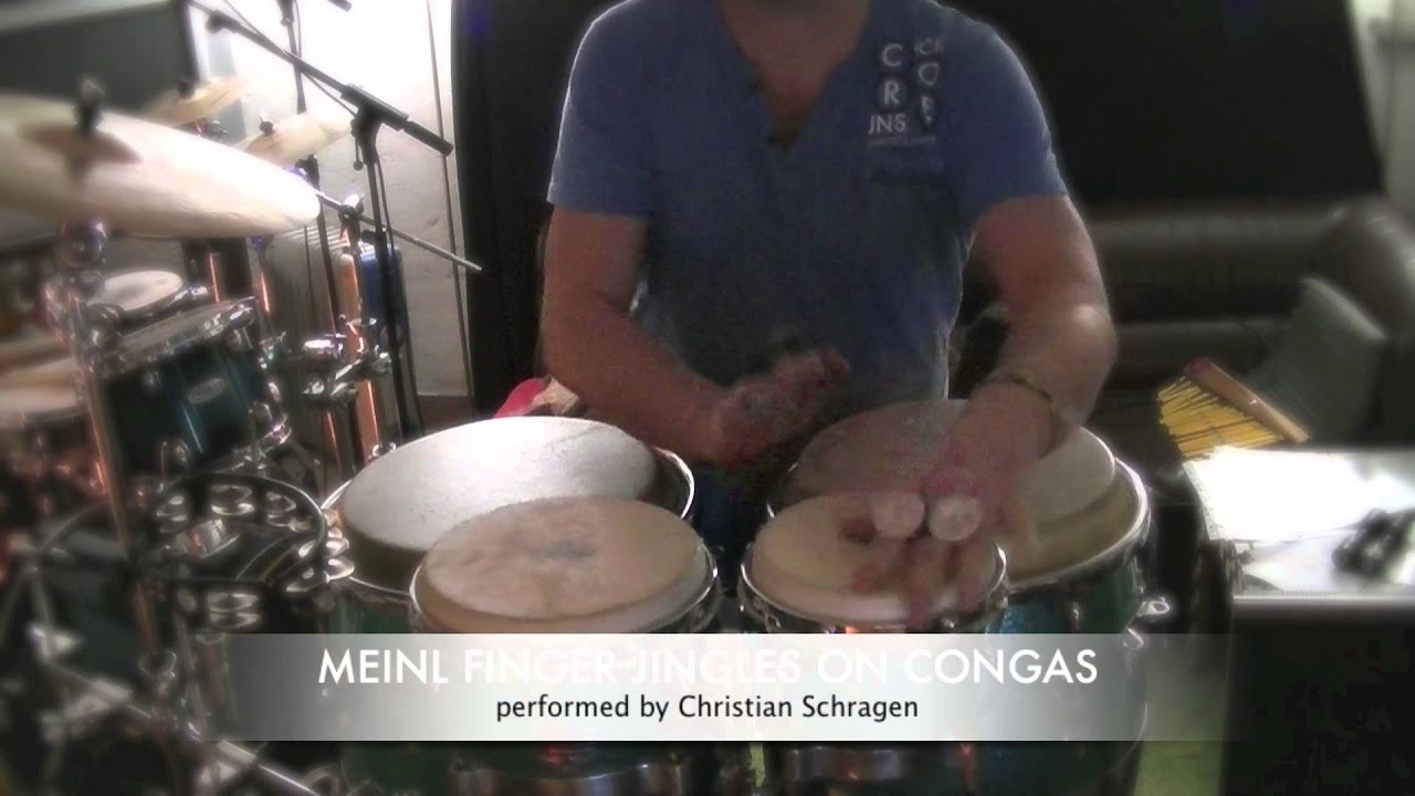 Meinl Finger Jingles on Congas and Bongos - YouTube
