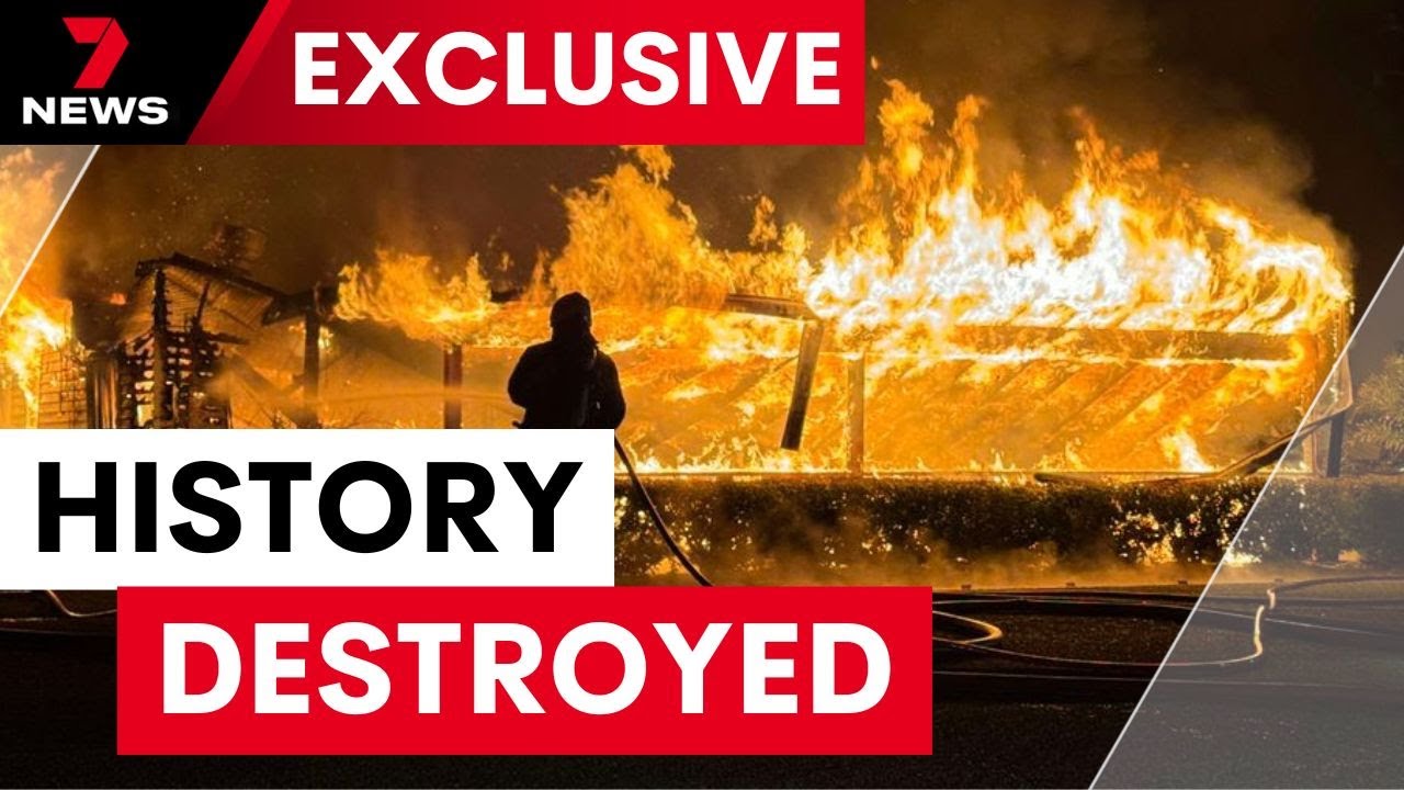 95-year-old pub destroyed in minutes by fierce blaze | 7NEWS - YouTube