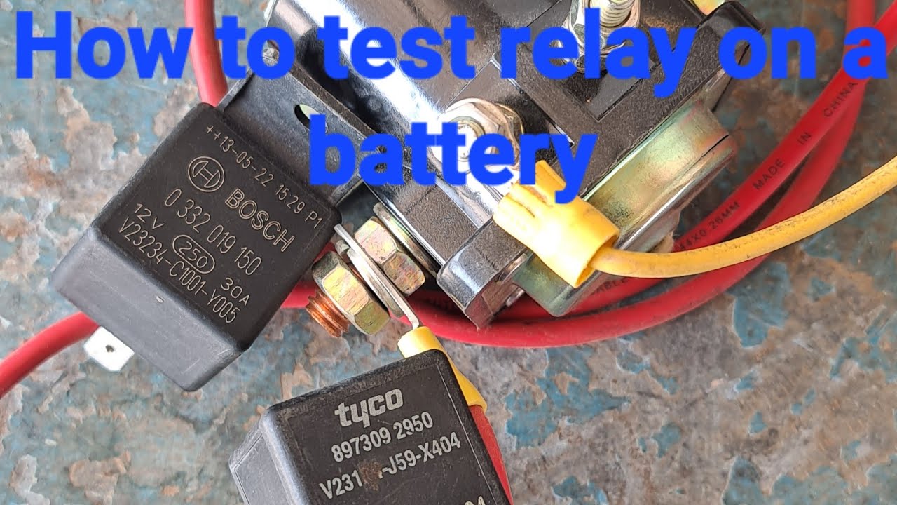 How to test 12v Relay on a battery, DIY - YouTube
