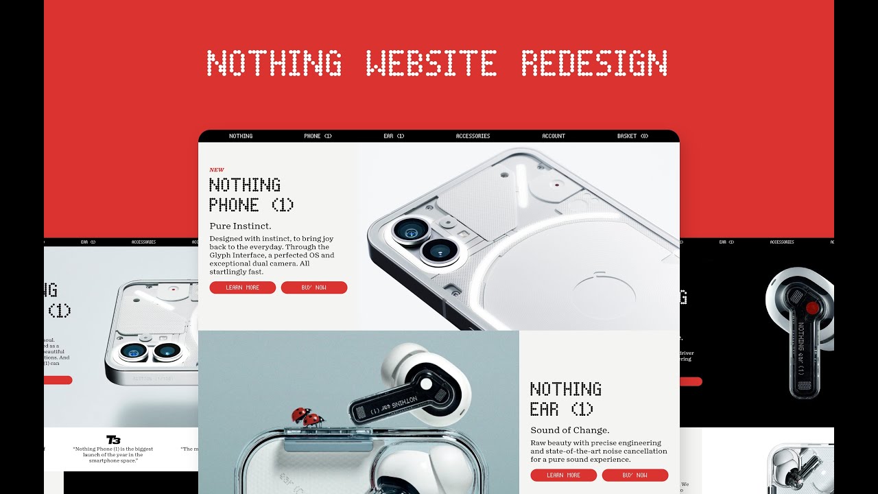 Nothing Website Redesign Timelapse - Designed by Nimrod Nagy - YouTube