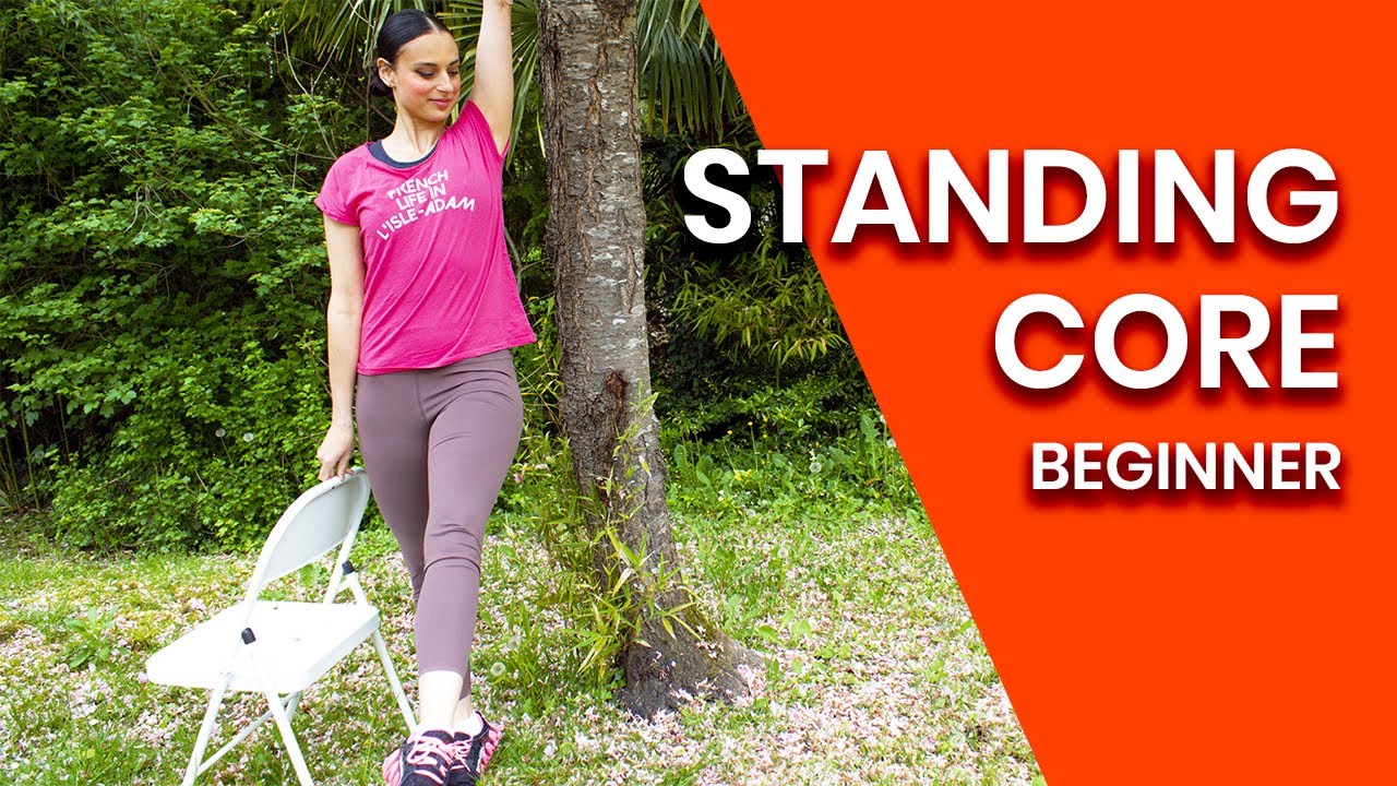 Standing CORE workout for BEGINNERS / Barre style / STRENGTHEN YOUR ABS ...
