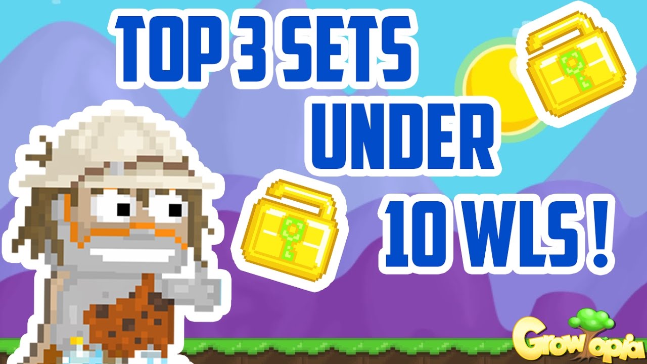 Growtopia - Top 3 Sets Under 10 World Locks ! - YouTube
