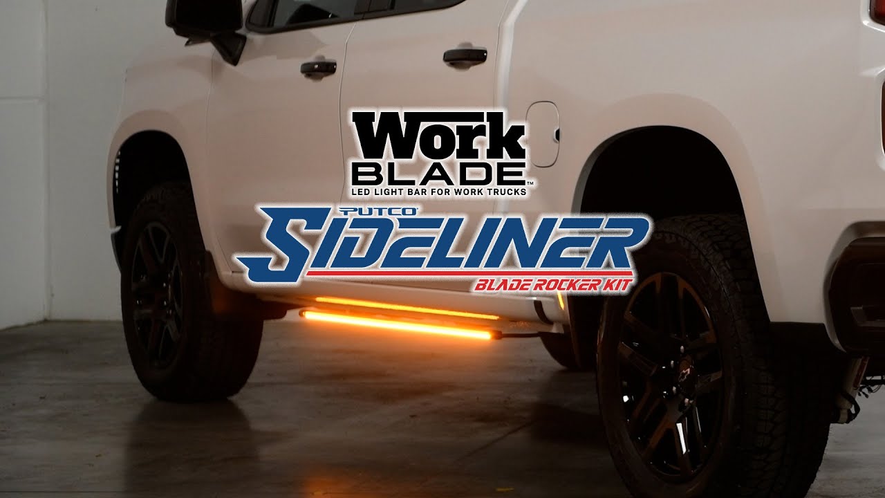 Putco Sideliner Blade Rocker Kit With WORK BLADE - Be SAFE. Be SEEN ...