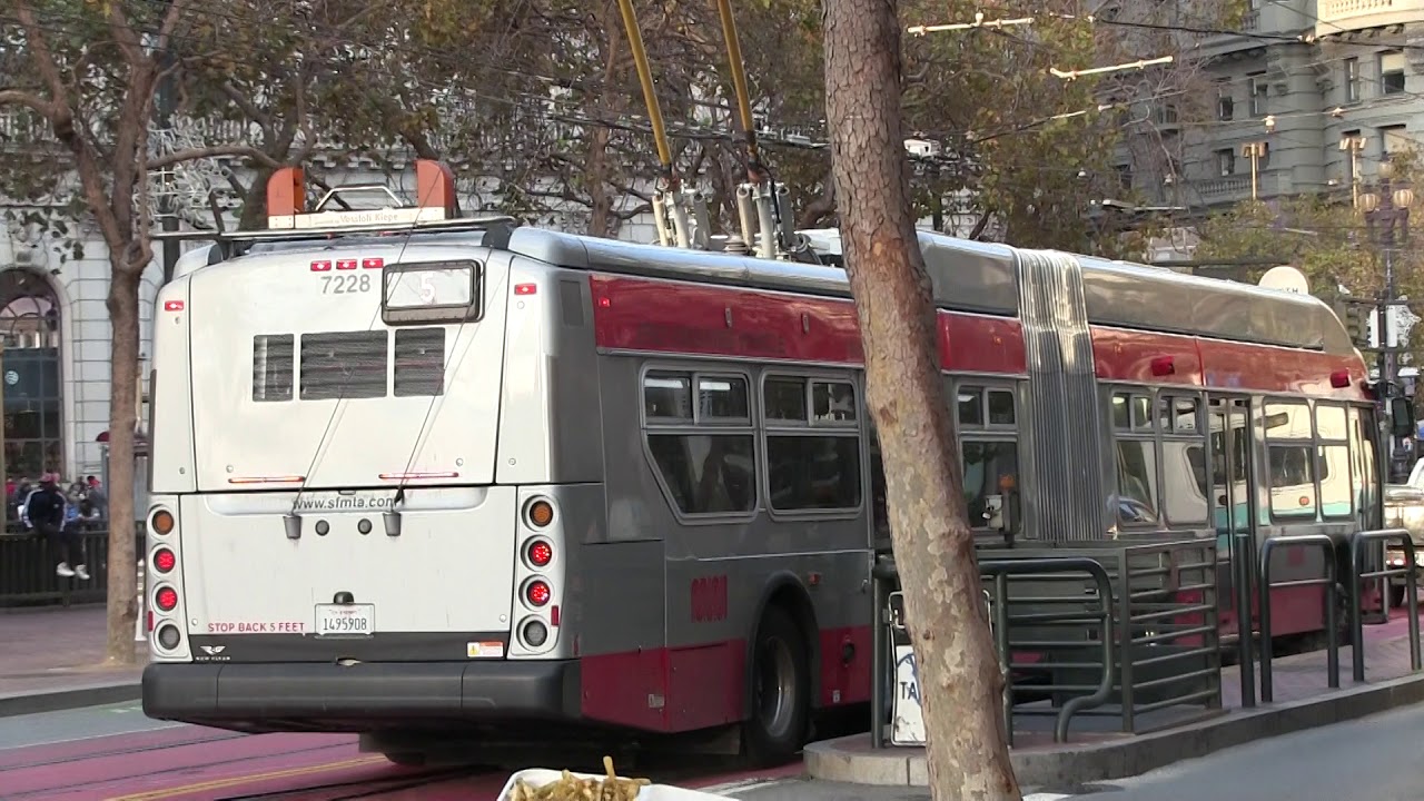 MUNI Railway - New Flyer XT60 Route 5 #7228 - YouTube