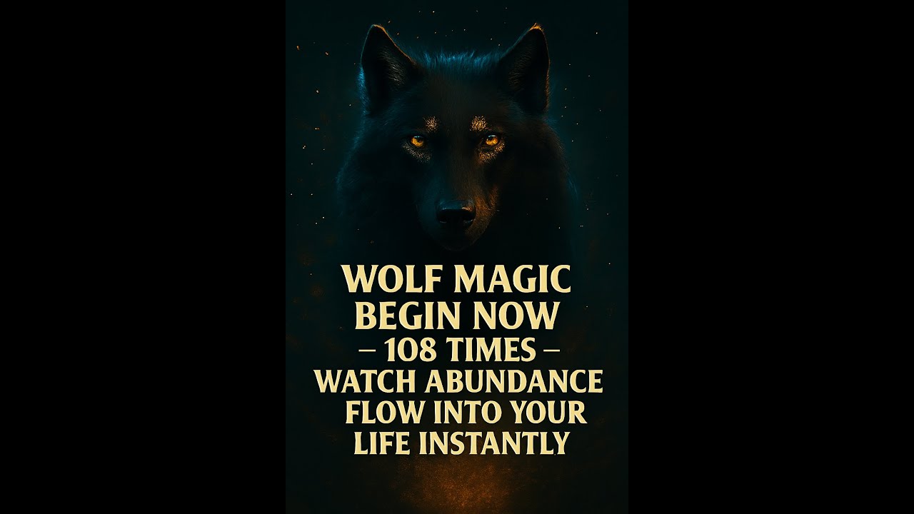 WOLF MAGIC BEGIN NOW - 108 TIMES - WATCH ABUNDANCE FLOW INTO YOUR LIFE ...
