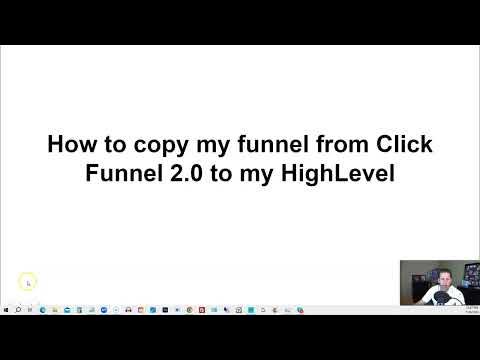 How to copy my funnel from Click Funnel 2 0 to my HighLevel - YouTube
