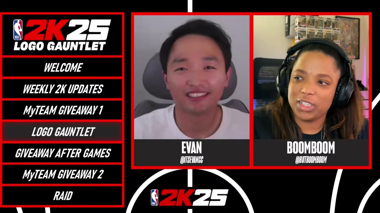 NBA 2K25 Logo Gauntlet: MyCAREER 2v2 & 1v1s with Special Guest BOOMBOOM ...