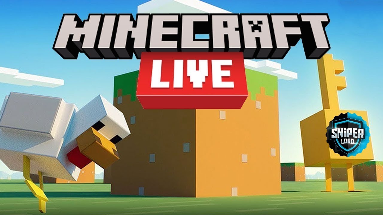 Playing Minecraft 1st Time | Sniper Plays Live Minecraft - YouTube