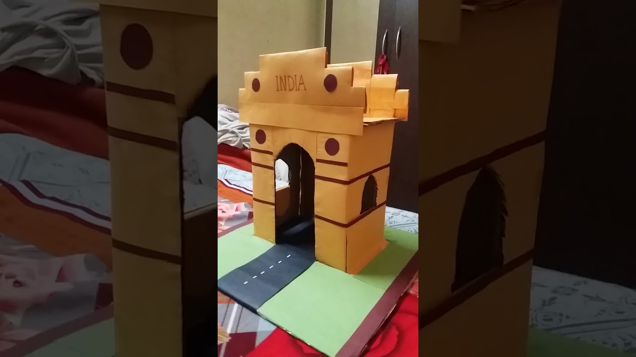 India gate school model project - YouTube
