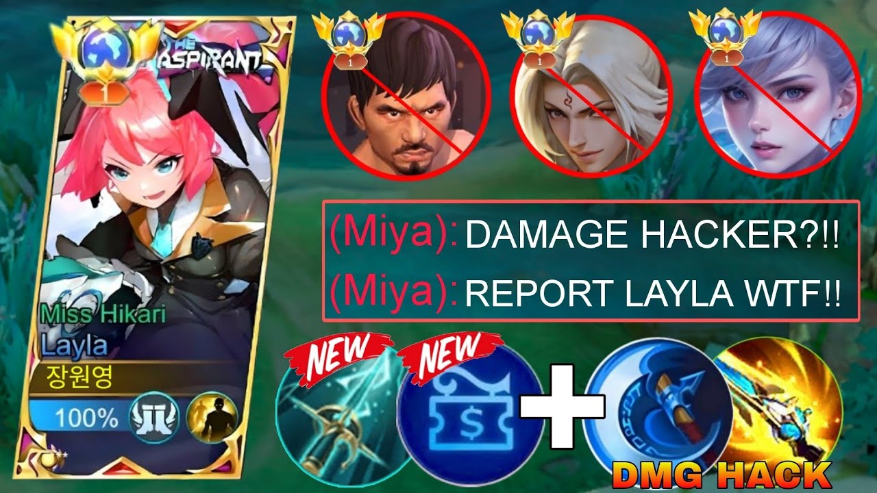 NEW LAYLA PERFECT ONE SHOT BUILD AND EMBLEM!!🔥 (you must try) LAYLA ...