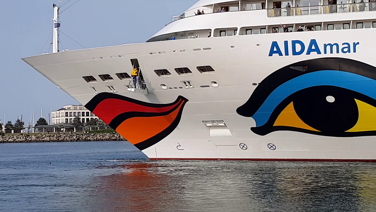 AIDAmar verlässt Warnemünde/ 24.05.2019/ 4K/ AIDA Cruises - YouTube