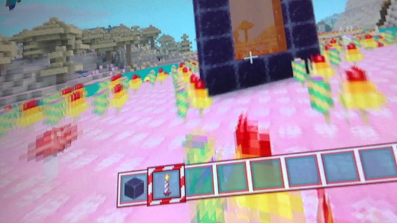 Nether portal in candy land - YouTube