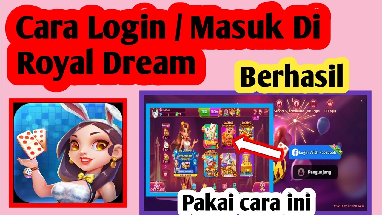 Cara Login Di Royal Dream | Cara Masuk Di Royal Dream - YouTube