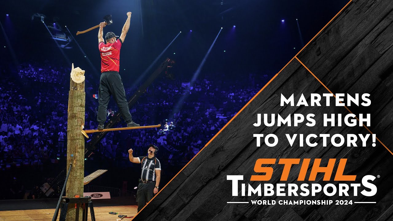 Martens defies gravity at the Springboard / TIMBERSPORTS® 2024 World ...