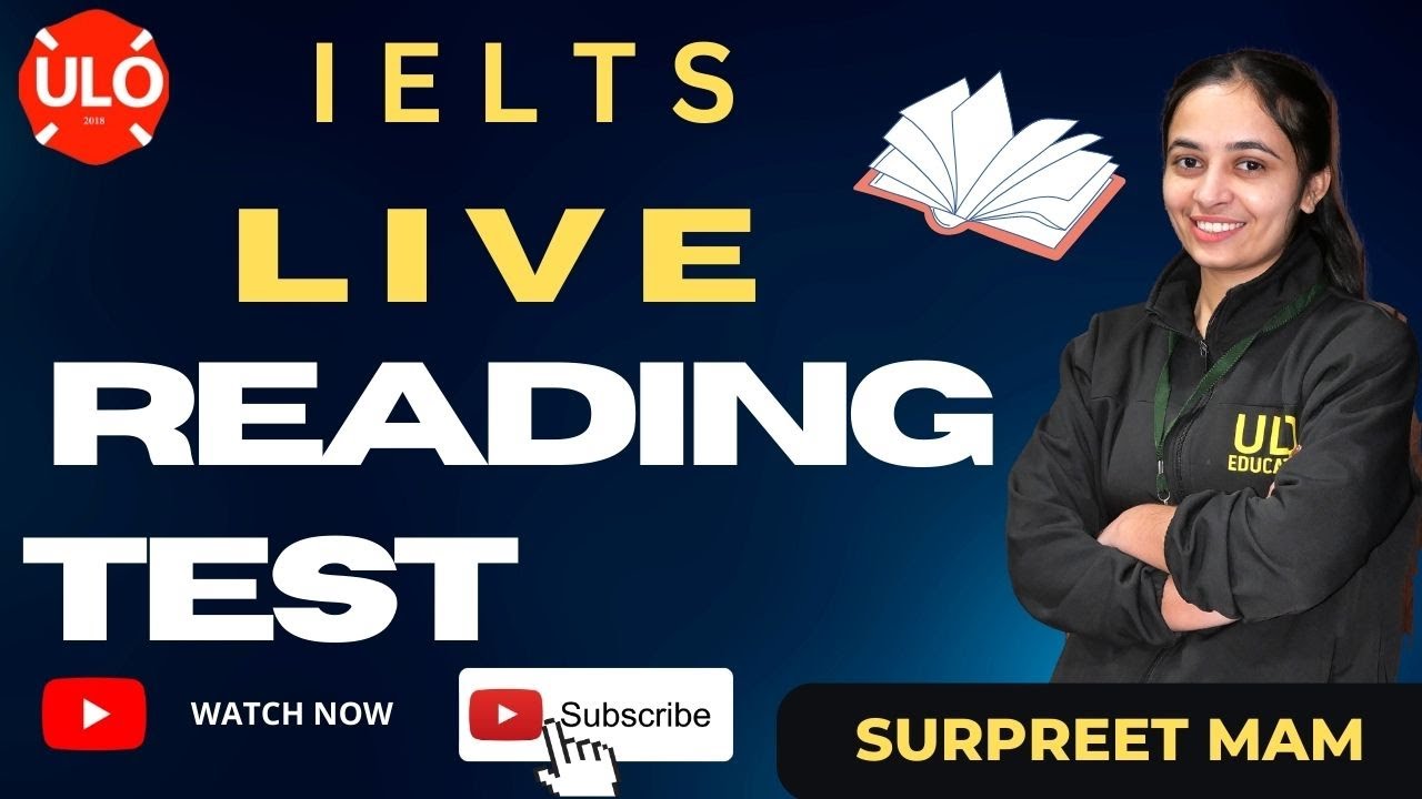 IELTS LIVE READING TEST || SUPREME SURPREET || - YouTube