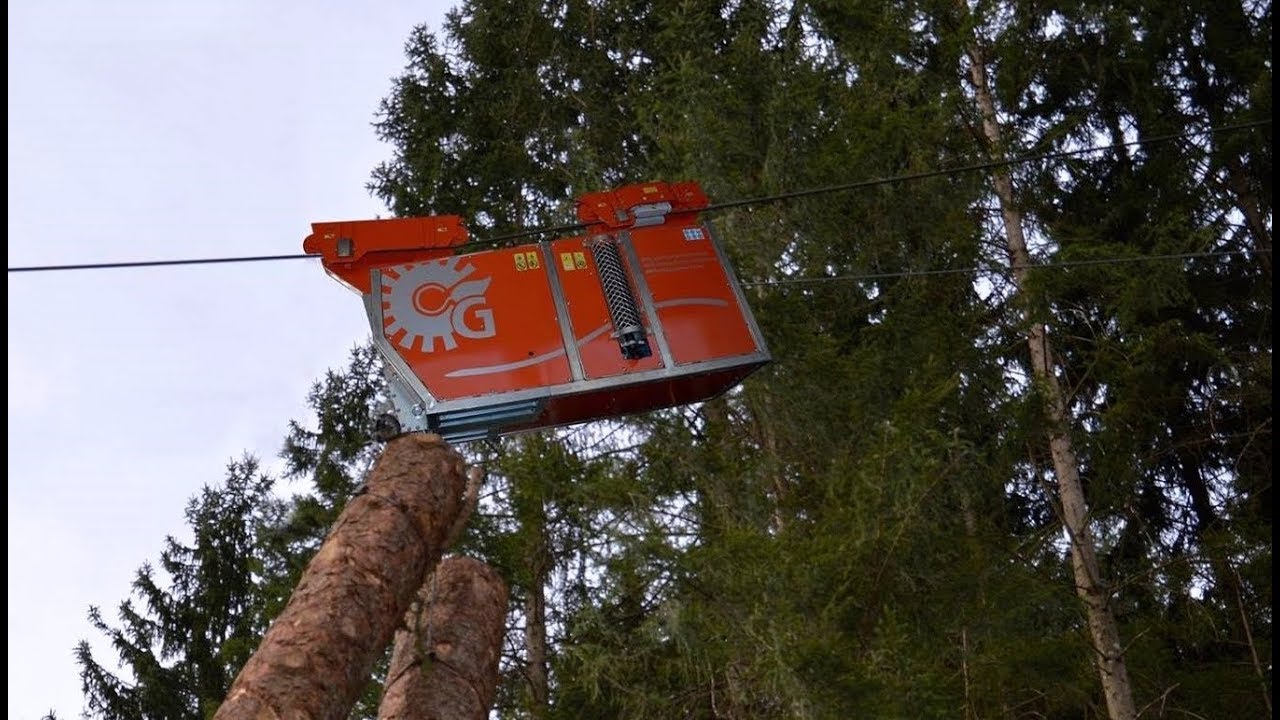 Funicular pentru exploatarii forestiere GREIFENBERG cu carucior ...