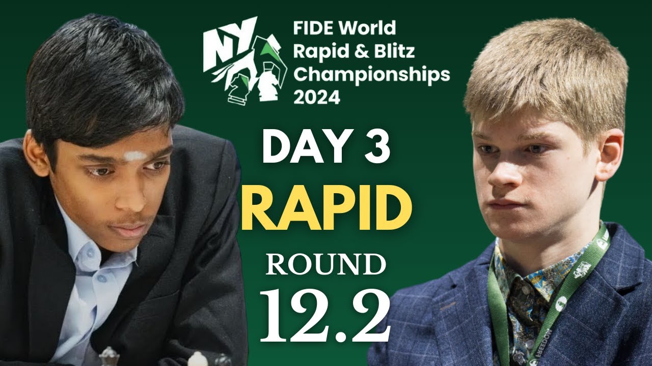 R Praggnanandhaa vs Volodar Murzin | World Rapid Championship 2024 | Round 12.2 - YouTube