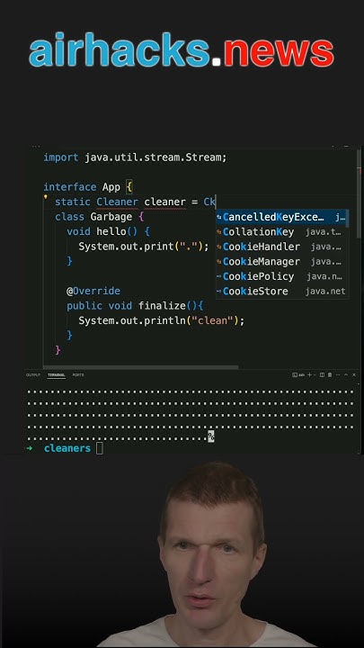 What Are Cleaners Java Shorts Coding Airhacks Youtube