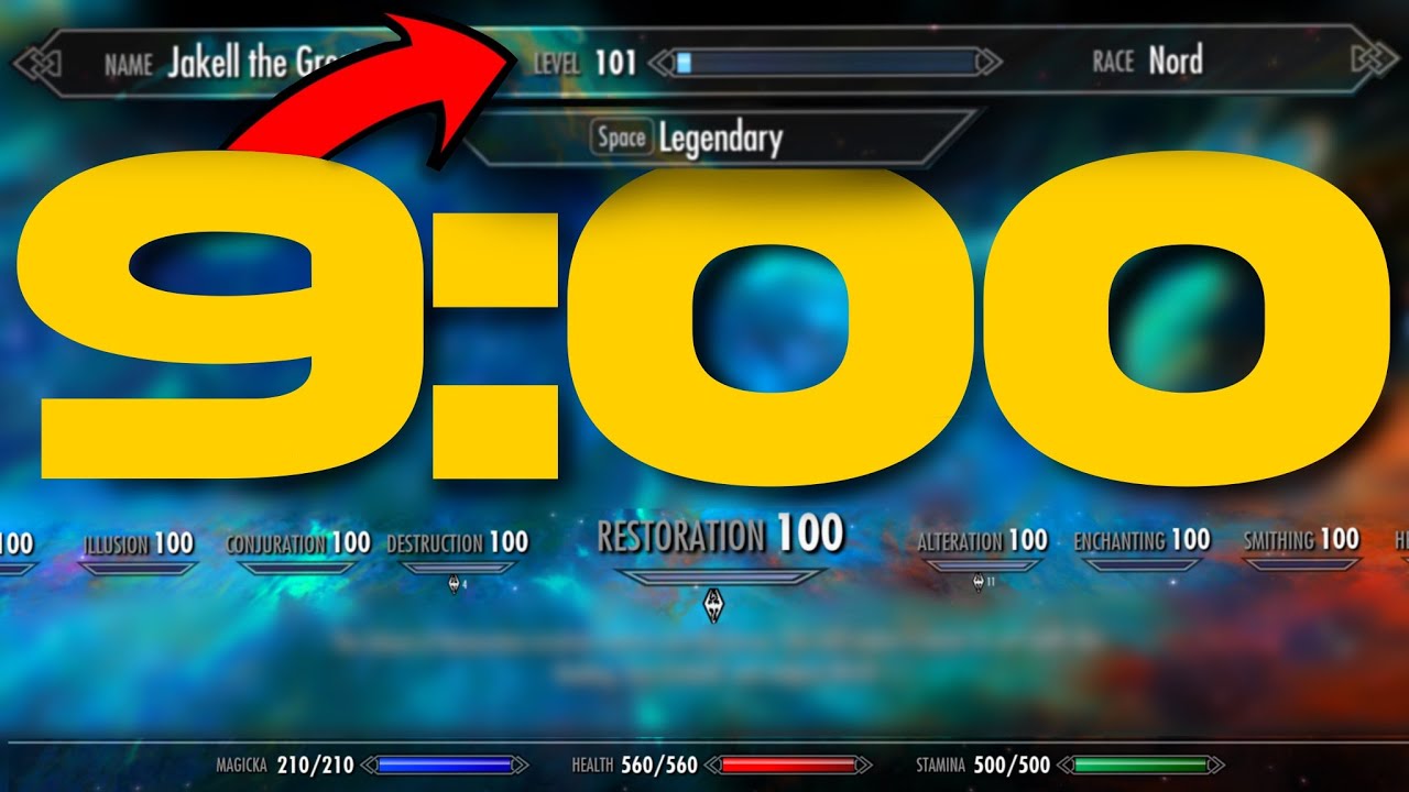 *FAST* How to get to level 100 Super easy in Skyrim - YouTube