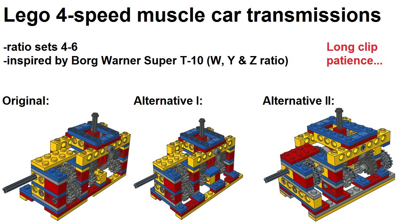 Lego 4-speed muscle car transmissions, part II - YouTube