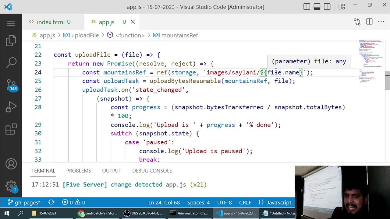SMIT - Batch 9 | JavaScript Class 35 - YouTube