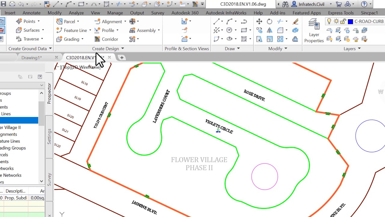 AutoCAD Civil 3D Parcels from Objects - YouTube