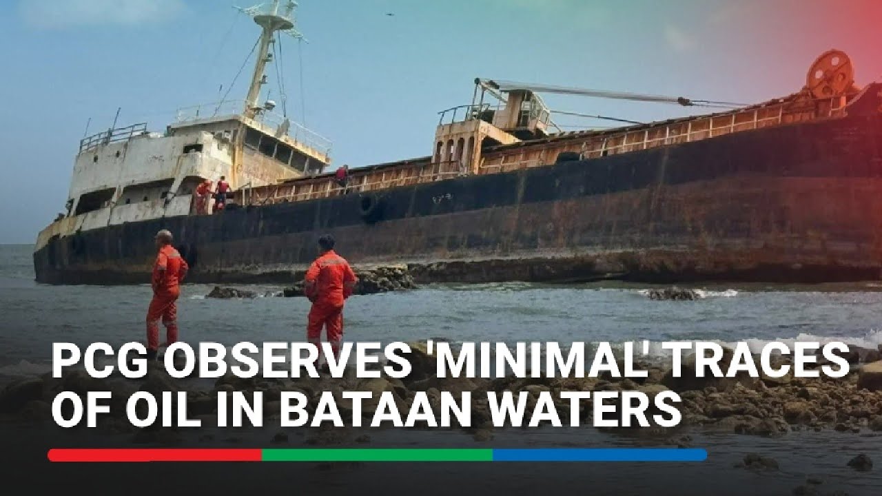 PCG observes 'minimal' traces of oil in Bataan waters | ABS-CBN News ...